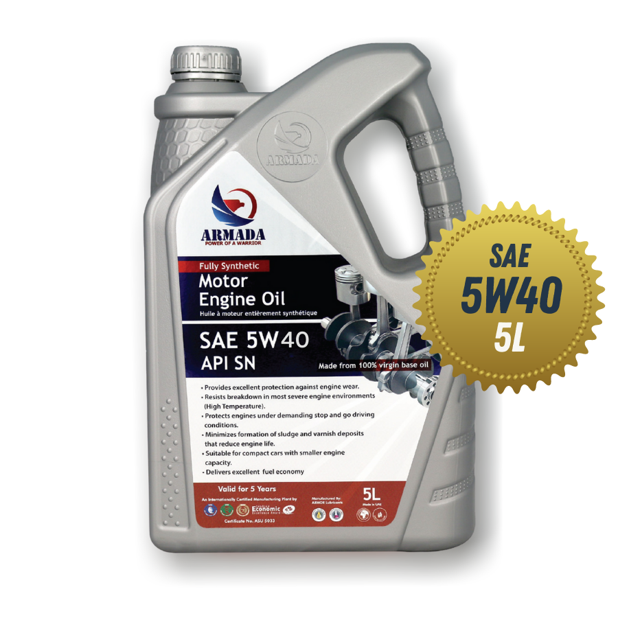 Fully Synthetic 5W-40 Motor Oil - 5 Liter | Armada Oil Canada